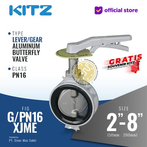 Promo Butterfly Valve Aluminum KITZ Fig. PN16XJME - LEVER / GEAR ...