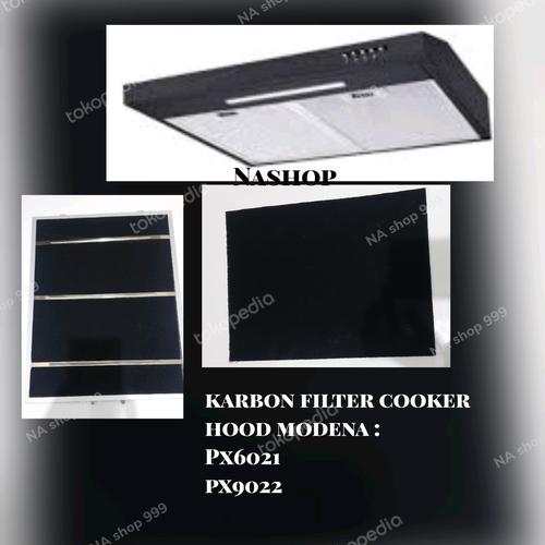 Jual karbon filter cooker hood 3mm modena Px 6021/ PX 9022 putih/hitam ...