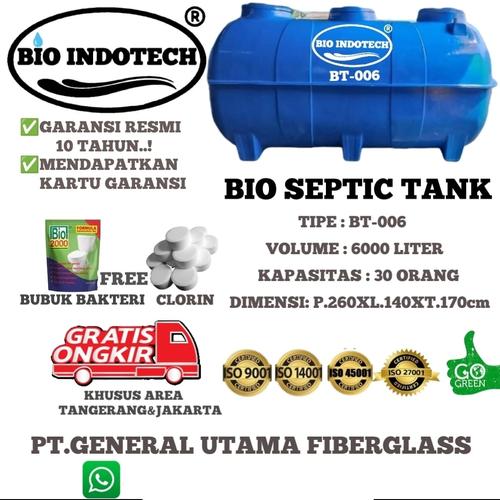 Jual Septic tank bio , biofill , biotech , biotaff , biofilter 6000 ...