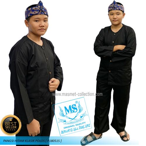 Jual PANGSI HITAM KLASIK POLOS [ P180515 ] Busana adat sunda - Iket ...