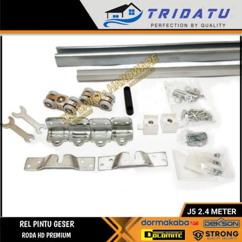 Jual Rel Sliding Door J5 240cm Galvanis Complete Rel pintu Geser ...