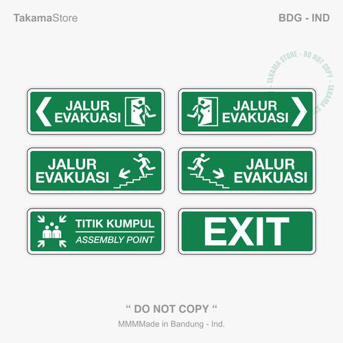 Jual RAMBU K3 JALUR EVAKUASI 30CM X 10CM AKRILIK - Kanan - Kota Bandung - Takama Rambu Store ...