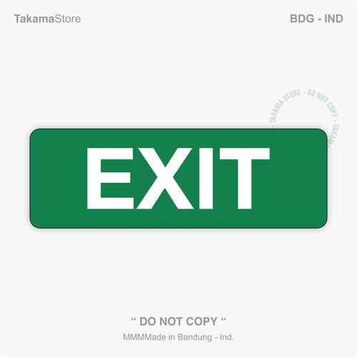 Jual RAMBU PLANG K3 JALUR EVAKUASI 30CM X 10CM AKRILIK - Exit - Kota ...