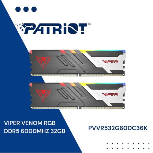 Jual PATRIOT VIPER VENOM RGB DDR5 RAM 32GB (2X16GB) 6000MHz ...