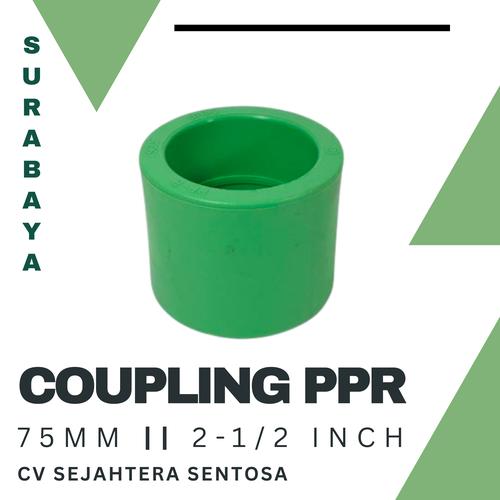 Jual Sock PPR 21/2" Inch Lesso Coupling Sok 75mm Fitting Sambungan Pipa ...