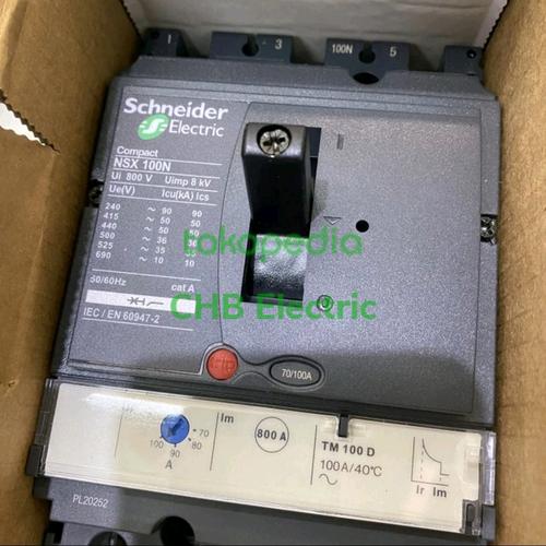 Jual MCCB NSX 3P 100N 100A 50kA TM100D LV429840 - Jakarta Pusat - CHB ...