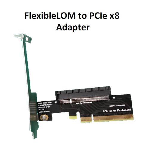 Jual FlexibleLOM to PCIe x8 converter for HPE Ethernet LAN Card adapter ...