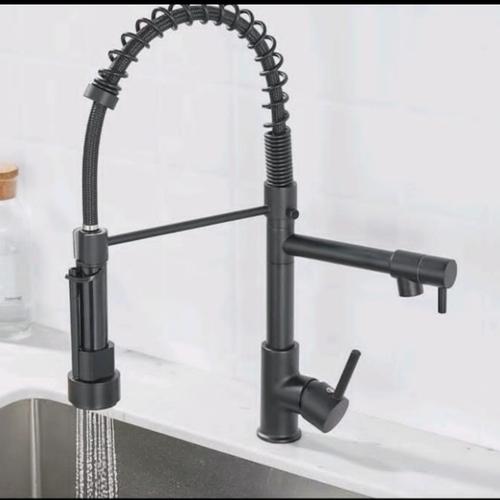 Jual Kran kitchen sink panas dingin hitam stainless Sus 304 / kran ...