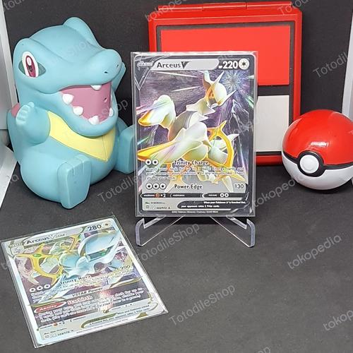 Jual Pokemon English Arceus V (122), Arceus Vstar (123) BRS MINT METAL ...