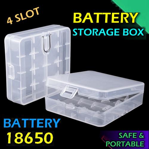 Jual Kotak Penyimpan Baterai 18650 Battery Storage Box 4 Batere Case ...