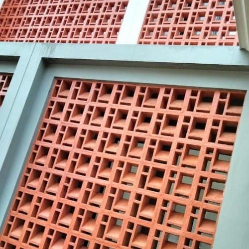 Jual Roster beton minimalis/roster lubang angin - Merah teracota - Kab ...