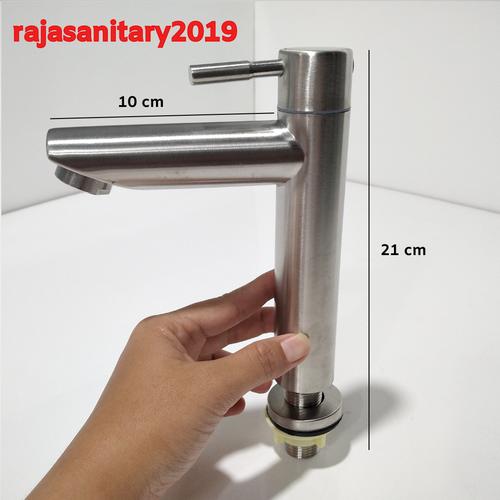 Jual Keran Wastafel Tinggi Kran Cuci Tangan Stainless Steel SUS 304 ...