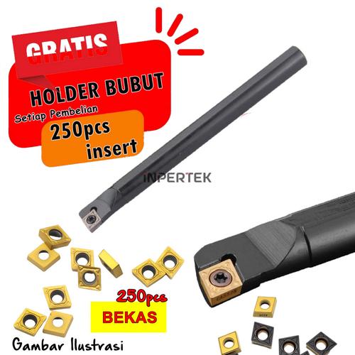 Promo CCMT 06 | Insert Mata Bubut CCMT06 | Pisau Bubut | Chip Bubut Dalam - CCMT06-CERMET - Kab ...