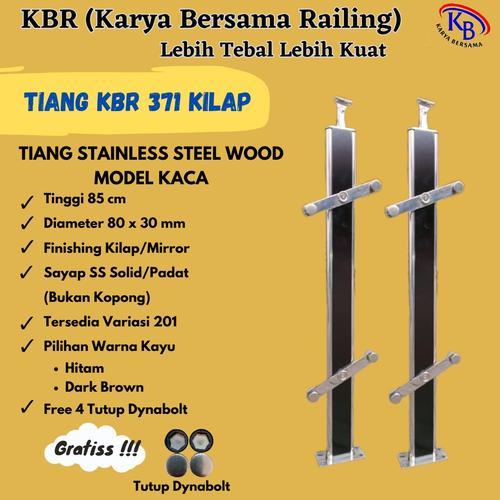Jual Tiang Railing KBR 371 Kilap/ Tiang railing Stainless Kaca SS 201 ...