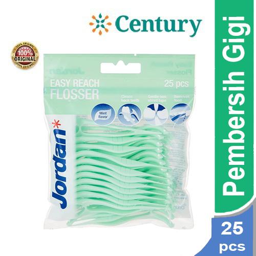 Jual Jordan Easy Reach Flosser 25 Pcs Mint Flavor / Dental Floss ...