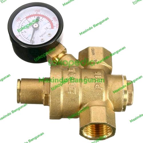 Jual Pressure Regulator Water 1/2" Inch / Pressure Reducing Valve PRV ...