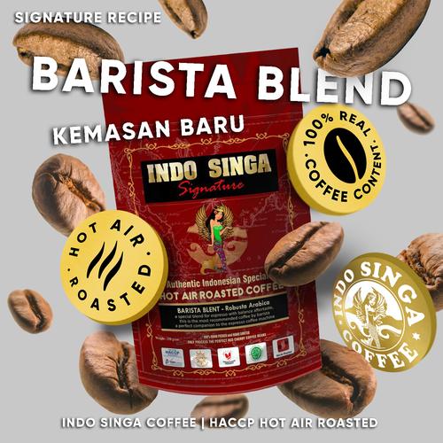Jual Kopi Indo Singa Barista Blend Robusta Arabica Hot Air Roasted ...