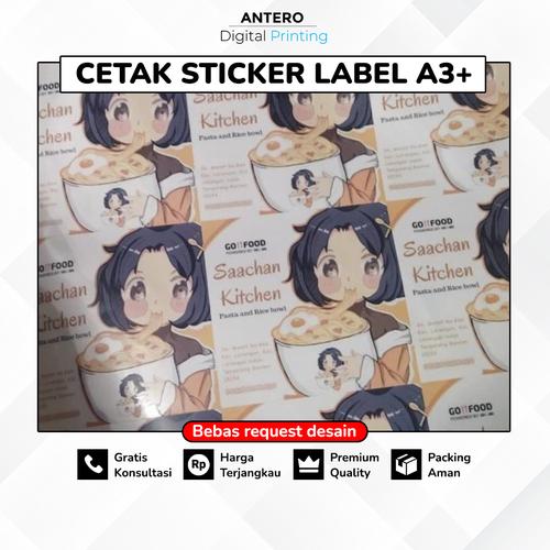 Jual CETAK STICKER LABEL A3+ - CHROMO, Kiss Cut - Jakarta Selatan ...