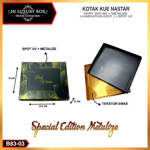 Jual Box Coklat Kotak Kue Nastar Mika Sekat Packaging - B83-03 ...