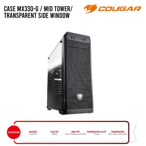 Promo COUGAR CASE MX330-G / MID TOWER/TRANSPARENT SIDE WINDOW Cicil 0% ... Promo COUGAR CASE MX330-G / MID TOWER/TRANSPARENT SIDE WINDOW Cicil 0% ...