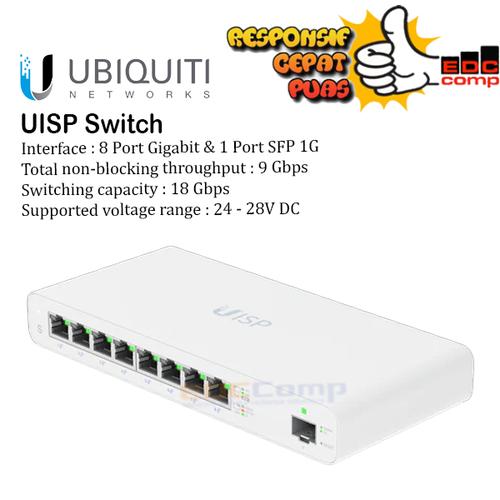 Jual Ubiquiti UISP-S | UISP Switch 8 Port Gigabit PoE Switch - Jakarta ...
