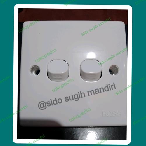 Jual saklar seri double 2 gang merek BOSS B32/1/2A - Jakarta Barat ...