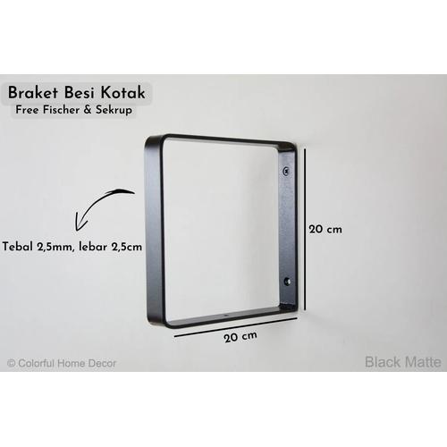 Promo Bracket Besi Kotak Untuk Papan Ambalan / Besi Siku Penyangga ...
