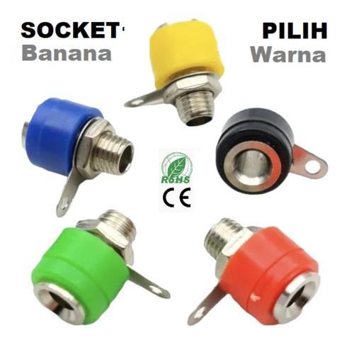 Jual Banana Plug Female Socket 4mm Panel Mount Konektor Soket Jack ...