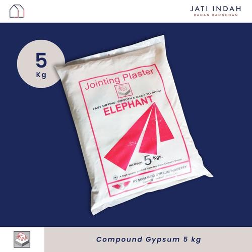 Jual Kompon Gypsum 5 kg Elephant Joint Cornice Compound / Plaster Gypsum - Kab. Sragen - TB Jati ...