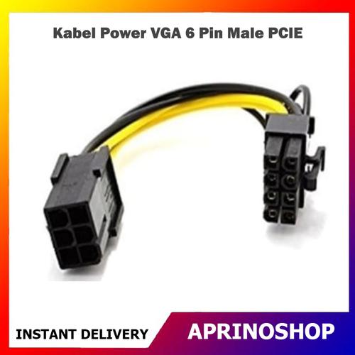 Jual Kabel Power VGA 6 Pin Male PCIE Adapter to 8 Pin PCI-E - Kab ...