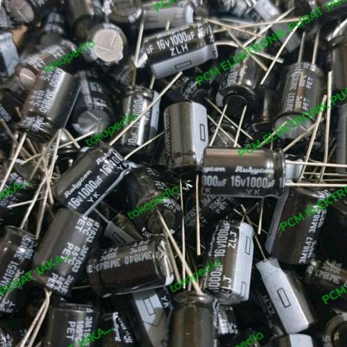 Jual elco elko 1000uf 1000 uf 16v 16volt 16 volt rubycon rubicon asli ...