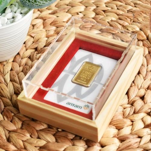 Jual GRATIS GRAFIR - Kotak Mahar Seserahan Tempat Emas Antam Kayu Akri ...