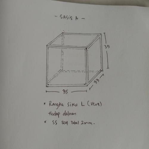 Jual Rangka Coffee Machine Bahan Stainless Steel Siku 20x20mm Tebal 2mm ...