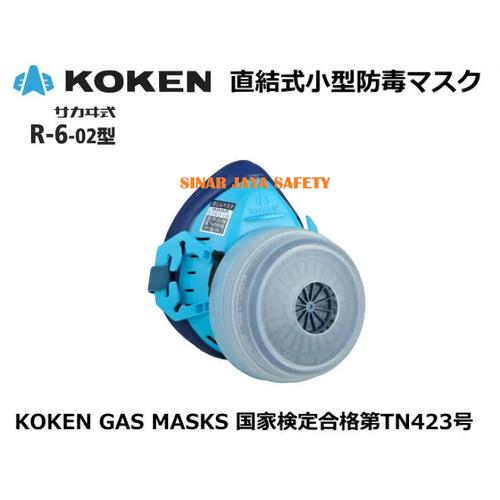 Jual Masker Koken Respirator R-6 | Koken Mask R6 Type | Koken R-6 - Kab ...