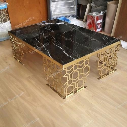 Jual Jeauquin Meja Tamu Marmer Cutting Laser Stainless - MARMER PUTIH ...