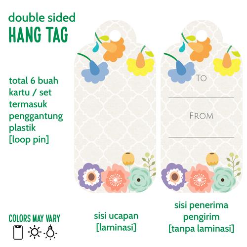 Jual CLASSIC LUXE | Hang Tag Polos dengan Laminasi - Bunga 2 Sisi ...