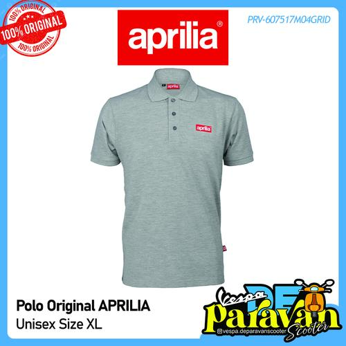 Jual Shirt Kaos Kerah Polo Original APRILIA Indonesia Authentic - Grey ...