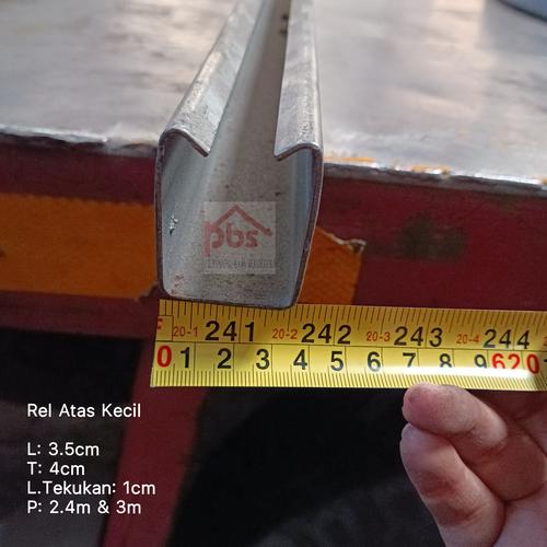 Jual Rel Gantung Atas Pintu Besi (REL KECIL) 2.4m 3m - 2.4 meter - Kota ...