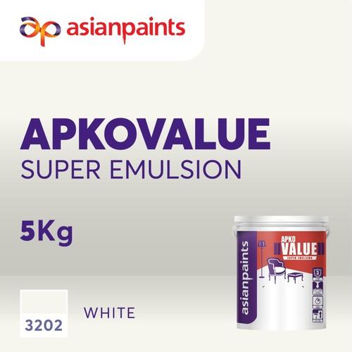 Jual CAT TEMBOK INTERIOR ASIAN PAINTS VALUE SUPER EMULSION WHITE 5 kg - Kab. Tangerang - SMJ ...