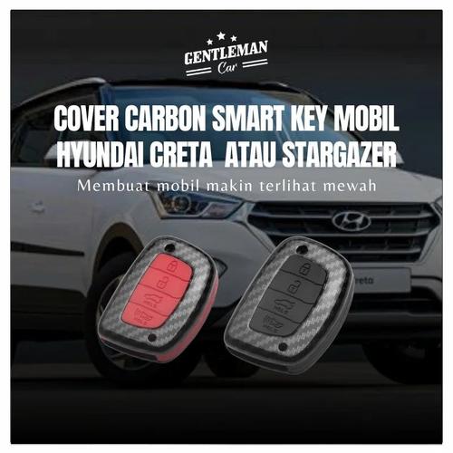 Jual Cover Carbon Casing Smart Key Case Kunci Hyundai Creta / Stargazer ...
