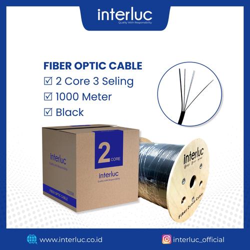 Jual KABEL FIBER OPTIK 2 CORE 3 SELING INTERLUC FIBER OPTIC CABLE KABEL ...