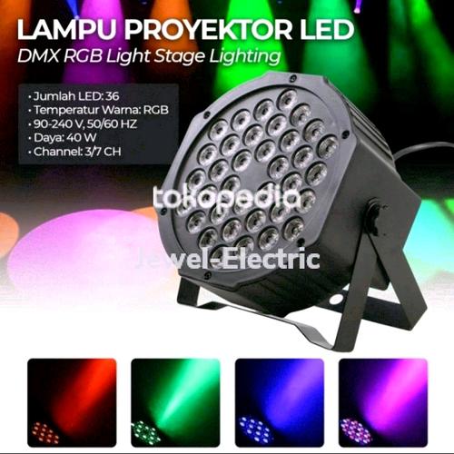 Jual Par Light 36 LED RGB Multi Function /Lampu Panggung /LED Mini PAR ...