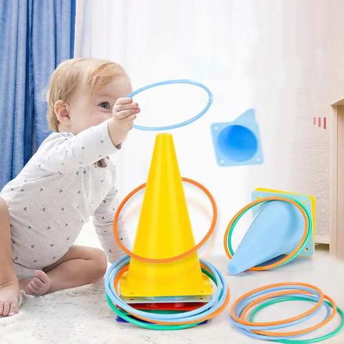 Promo Mainan Olahraga anak Lempar Cincin Gelang Kerucut Cone Ring Toys ...