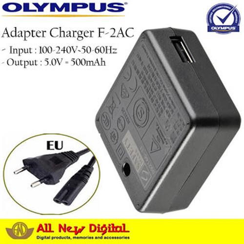 Jual Olympus USB Adapter Charger F-2AC Original + Kabel Power AC Cord ...