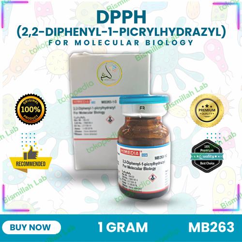 Jual DPPH (2,2-Diphenyl-1-picrylhydrazyl) | C18H12N5O6, 1 gram - MB Grade - Kab. Bogor ...