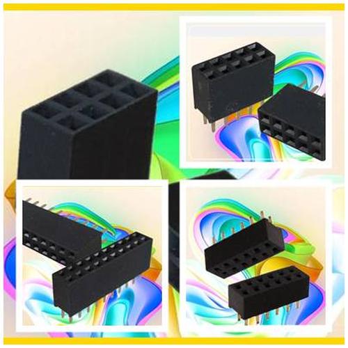 Jual Pin Header Female Double Row pitch 2mm height 4.6mm - 2x10 - Kota ...