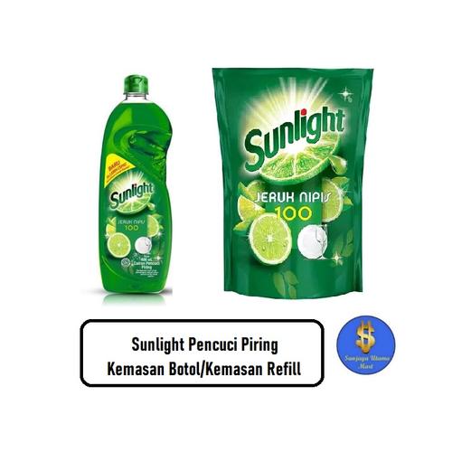 Jual Sunlight Pencuci Piring Kemasan Botol/Refill All Variant - Botol ...