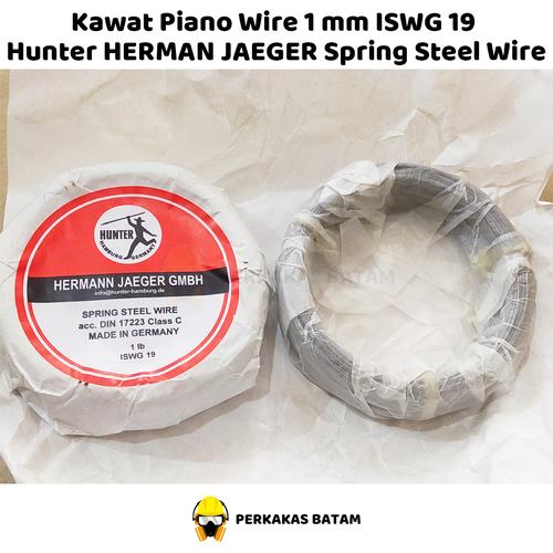 Jual Kawat Piano Wire 1 mm ISWG 19 Hunter HERMAN JAEGER Spring Steel ...
