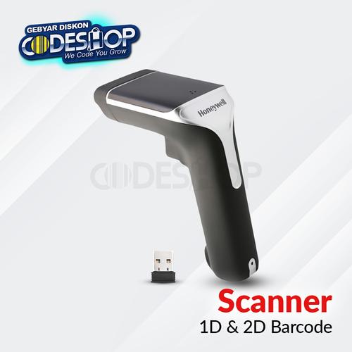 Jual Scanner Barcode 2D Honeywell OH4502 Efaktur Wireless 100 Meter USB ...