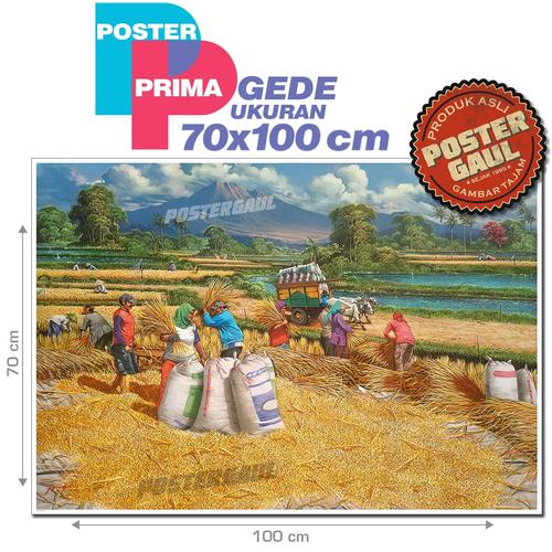 Jual Poster Prima REPRODUKSI LUKISAN : PANEN PADI #PT018 - ukuran ...